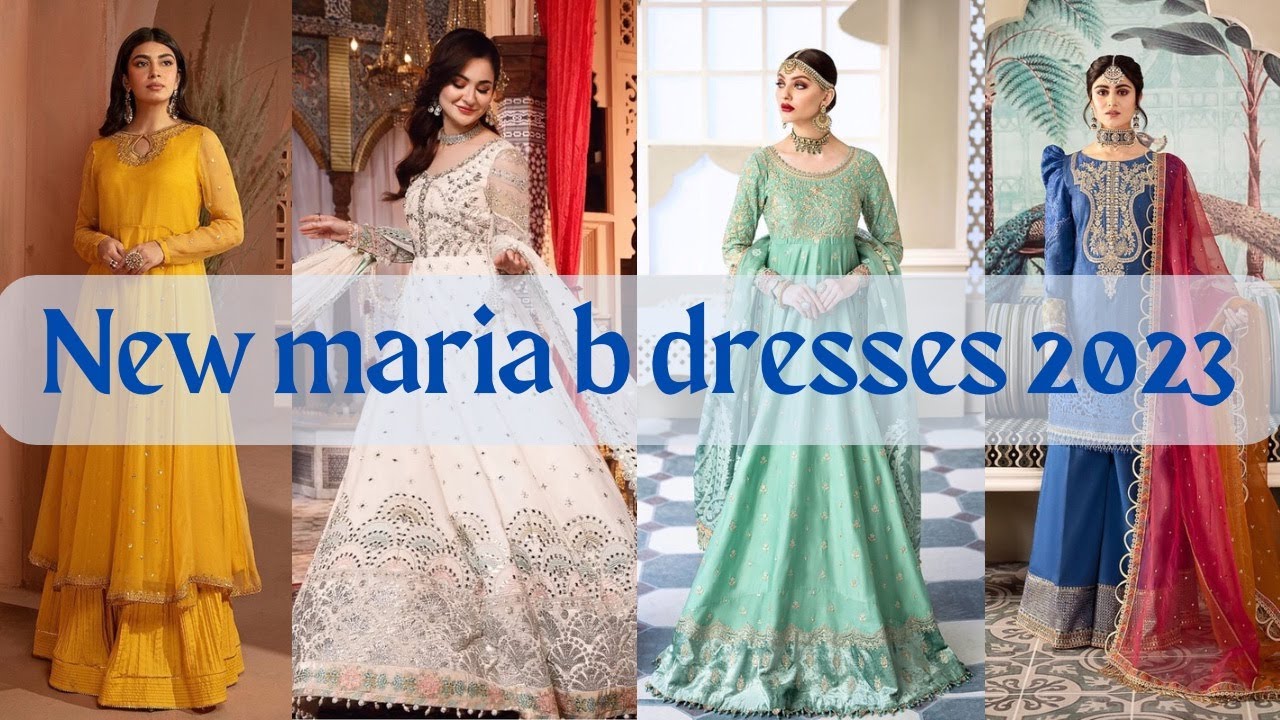New Maria b fancy dresses 2023 | Maria b collection | Latest Maria b ...