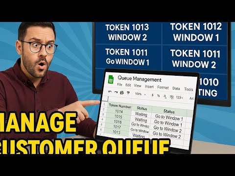Google Sheet for Customer Queue Management Service with Display Board ...