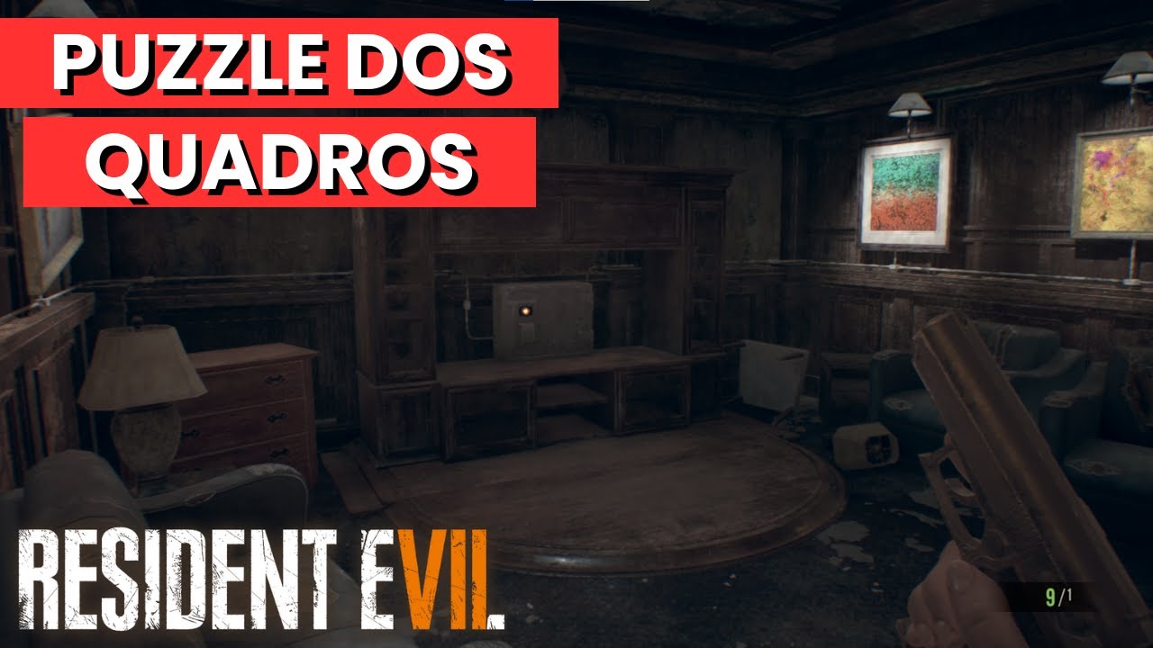 RESIDENT EVIL 7 - COMO RESOLVER O PUZZLE DOS QUADROS NO NAVIO - YouTube