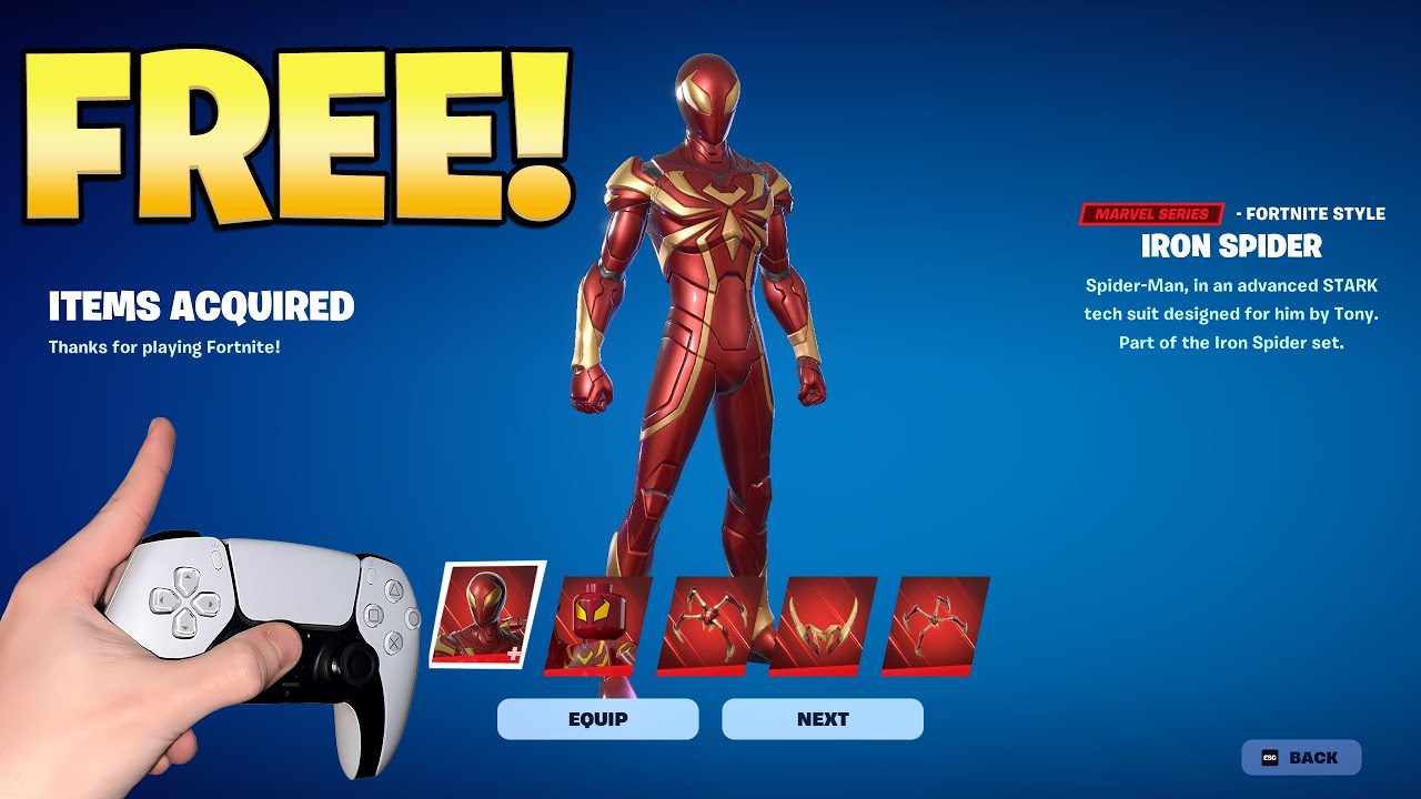 How To Get The Iron Spider Skin For FREE In Fortnite! - YouTube