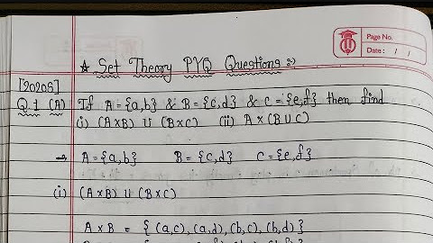 Discrete Mathematics (DM) PYQ SOLUTIONS Chapter Wise - YouTube