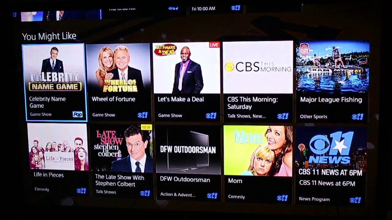 First Look: PlayStation Vue's New Guide - YouTube