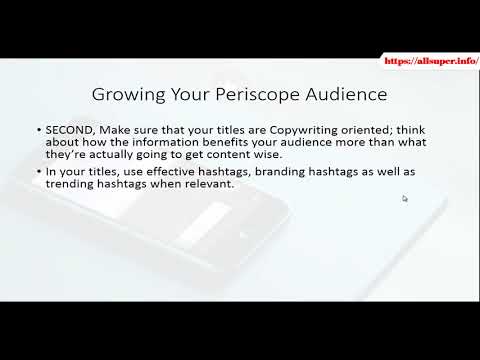 Periscope for Entrepreneurs Growing Your Periscope Audience