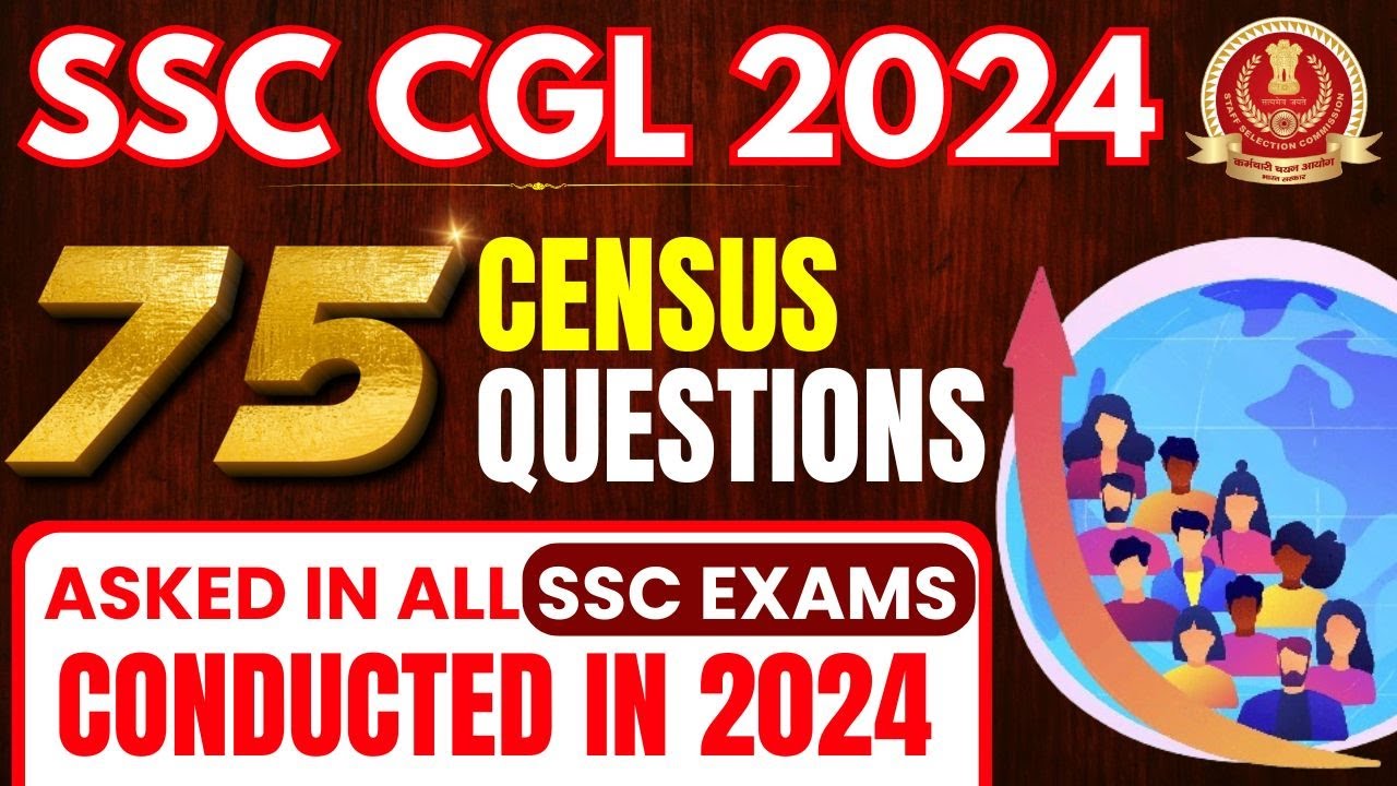 SSC EXAMS 2024 | TOP 75 QUESTIONS BASED ON CENSUS | | PARMAR SSC - YouTube