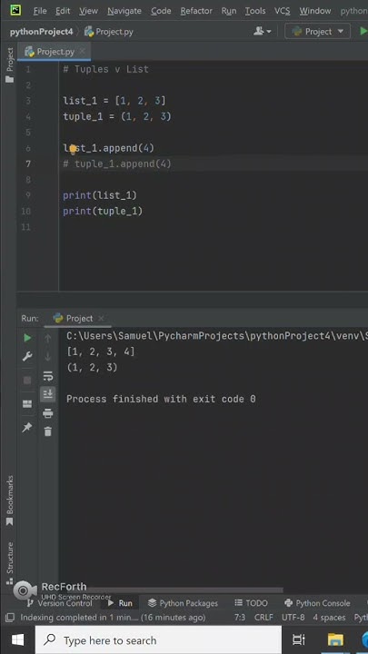 Python Programming Tuples Vs Lists Pythonforbeginners Pythonprogramming Pythontutorial