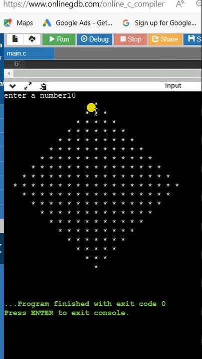 c pattern printing with two loop #code #codes #coder - YouTube