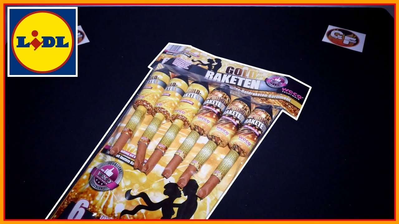 Weco Gold Raketen (Klassiker aus dem Lidl) 😍🚀 | GreatFireworks - YouTube