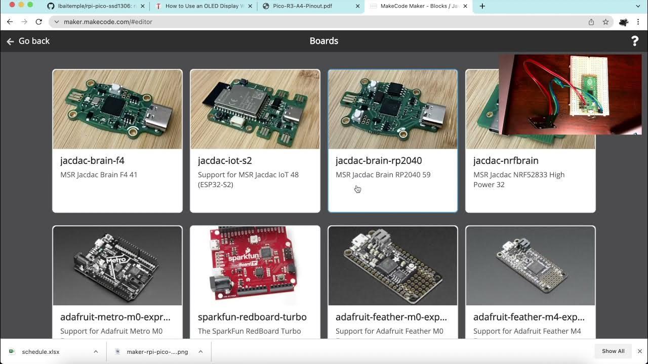 Program an OLED Display With a Raspberry Pi Pico using Makecode and I2C ...