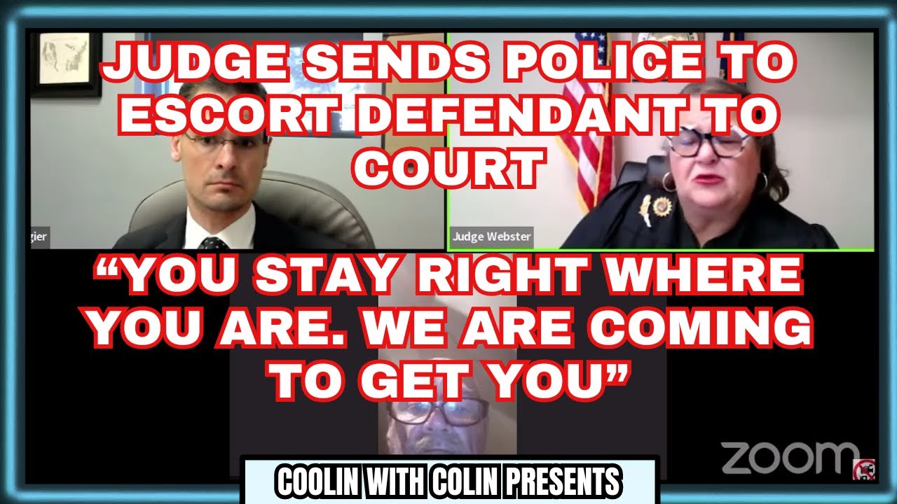 Judge Webster Send Police To "Escort" Defendant To Court - YouTube