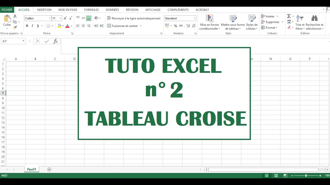 Tuto Excel n°2 - Analyser un tableau croisé en sociologie - YouTube