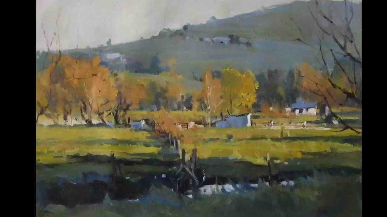 Ros Psakis - A Painting Demonstration of a Landscape - YouTube