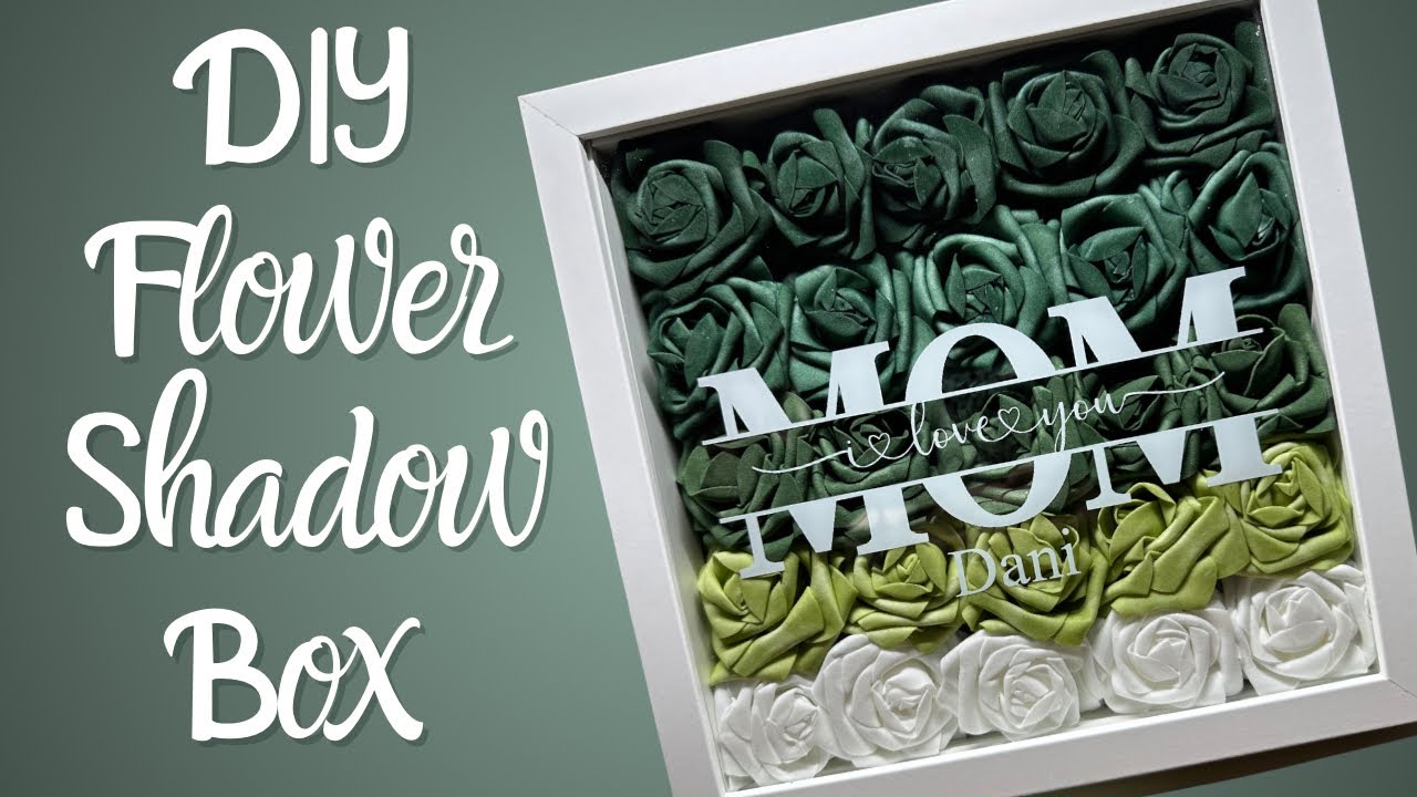 DIY Flower Shadow Box - YouTube