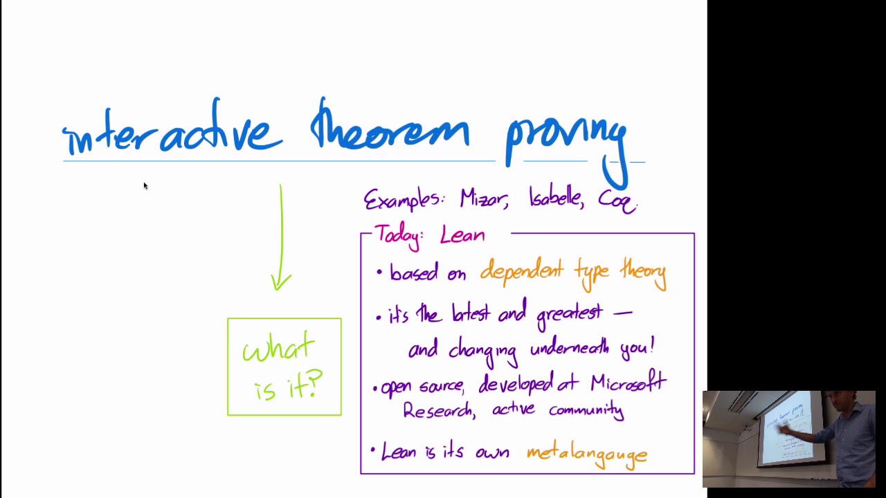 Interactive theorem proving - Adelaide maths colloquium 20181005 - YouTube