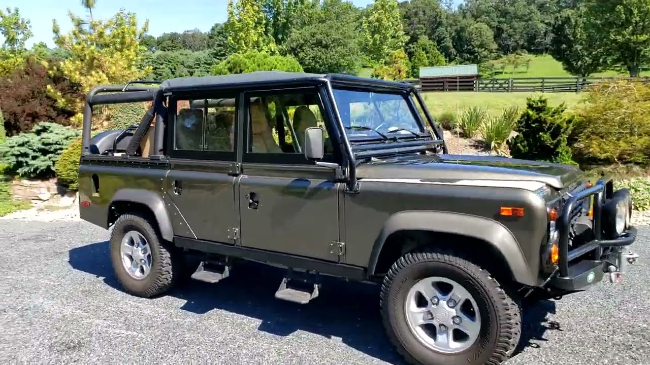 1997 Land Rover Defender 110 - Full Custom Interior - YouTube