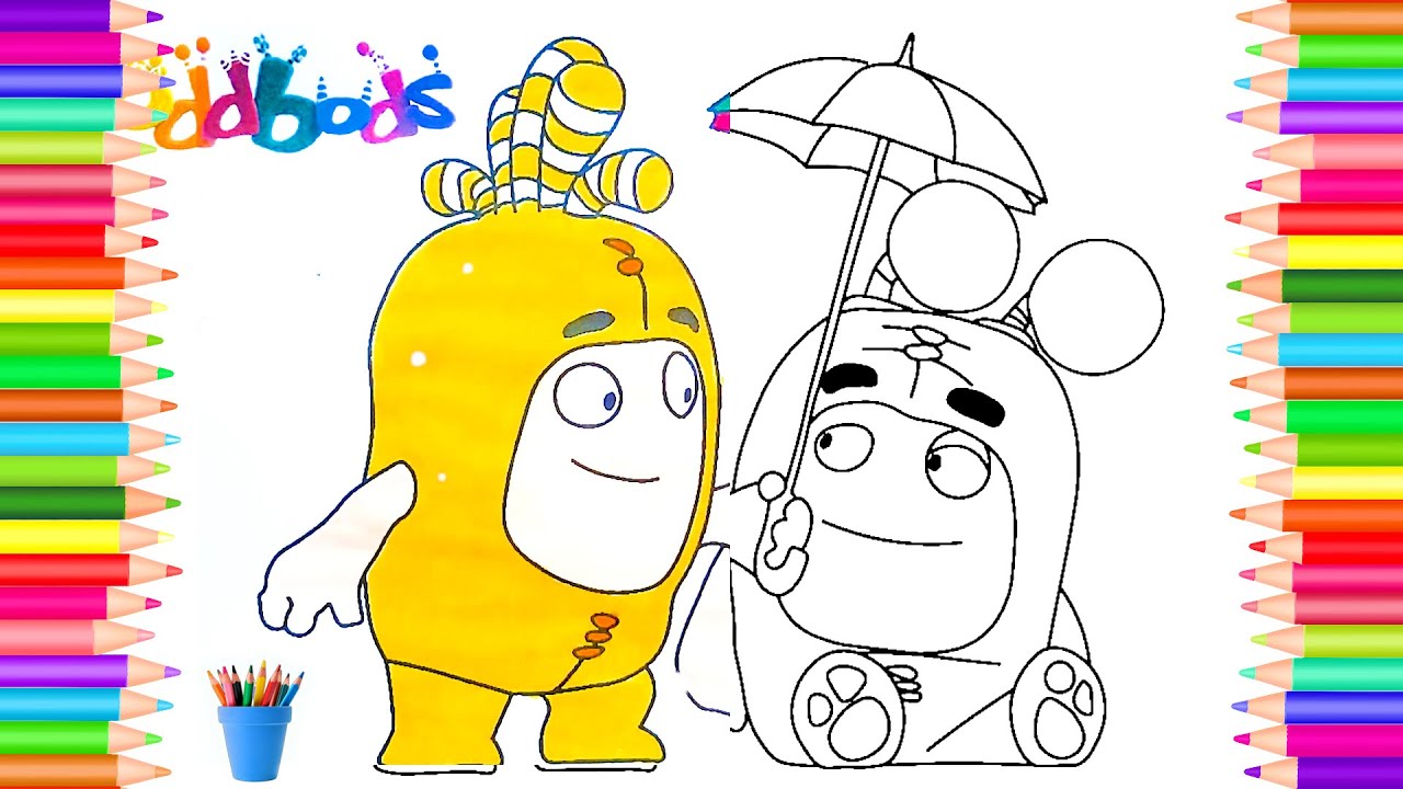 Oddbods Painting How to Draw Cute Oddbods Characters - YouTube