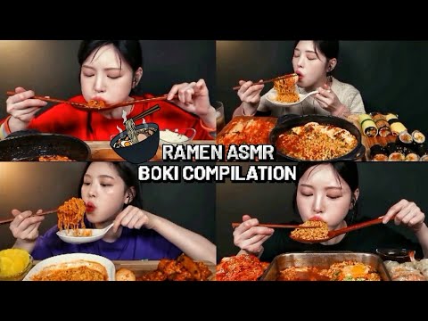EAT WITH BOKI // RAMEN ASMR🍜 //BOKI COMPILATION - YouTube