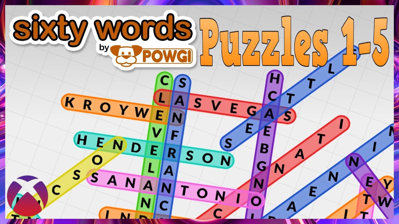 Sixty Words by POWGI | Puzzles 1-5 | X|S - YouTube