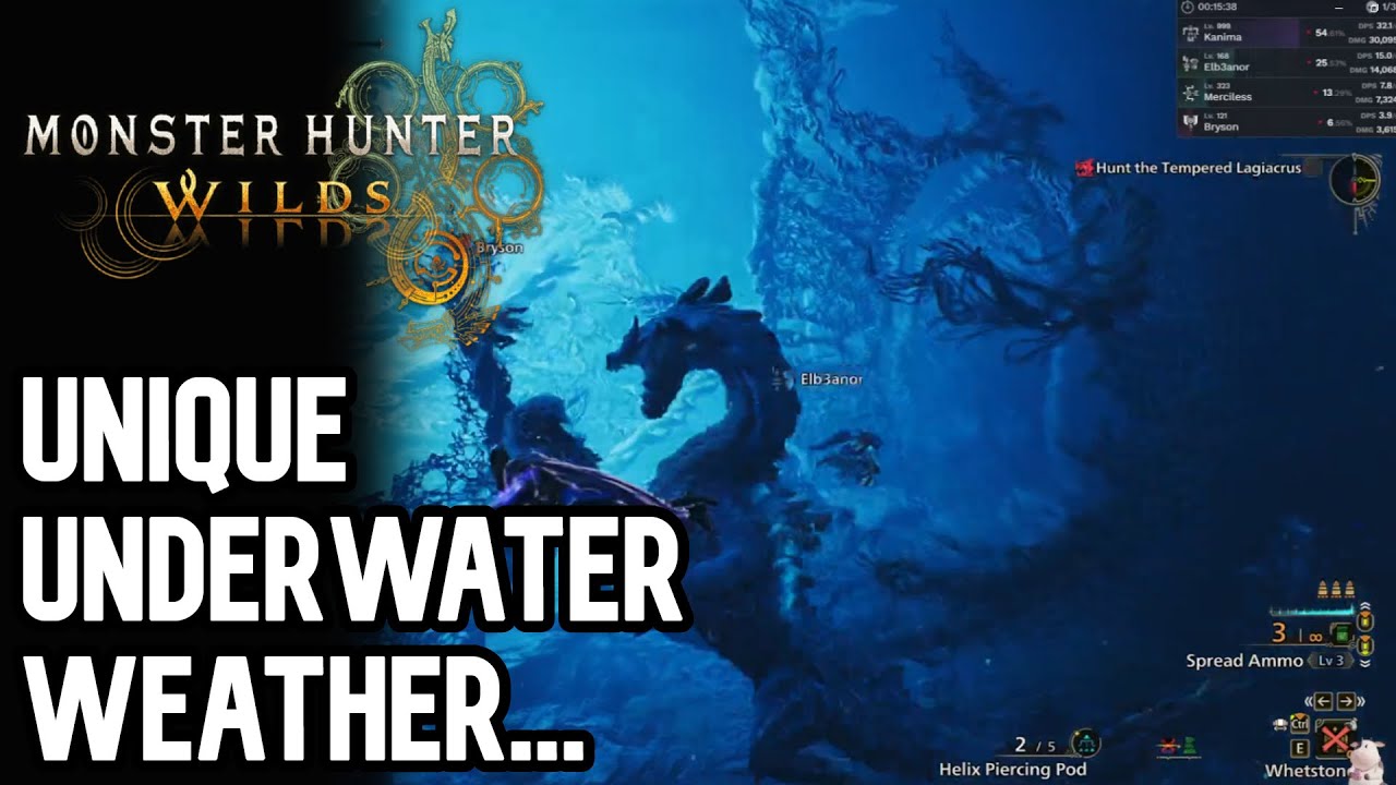 Hidden Underwater Lagiacrus in Inclemency Weather... | Monster Hunter ...