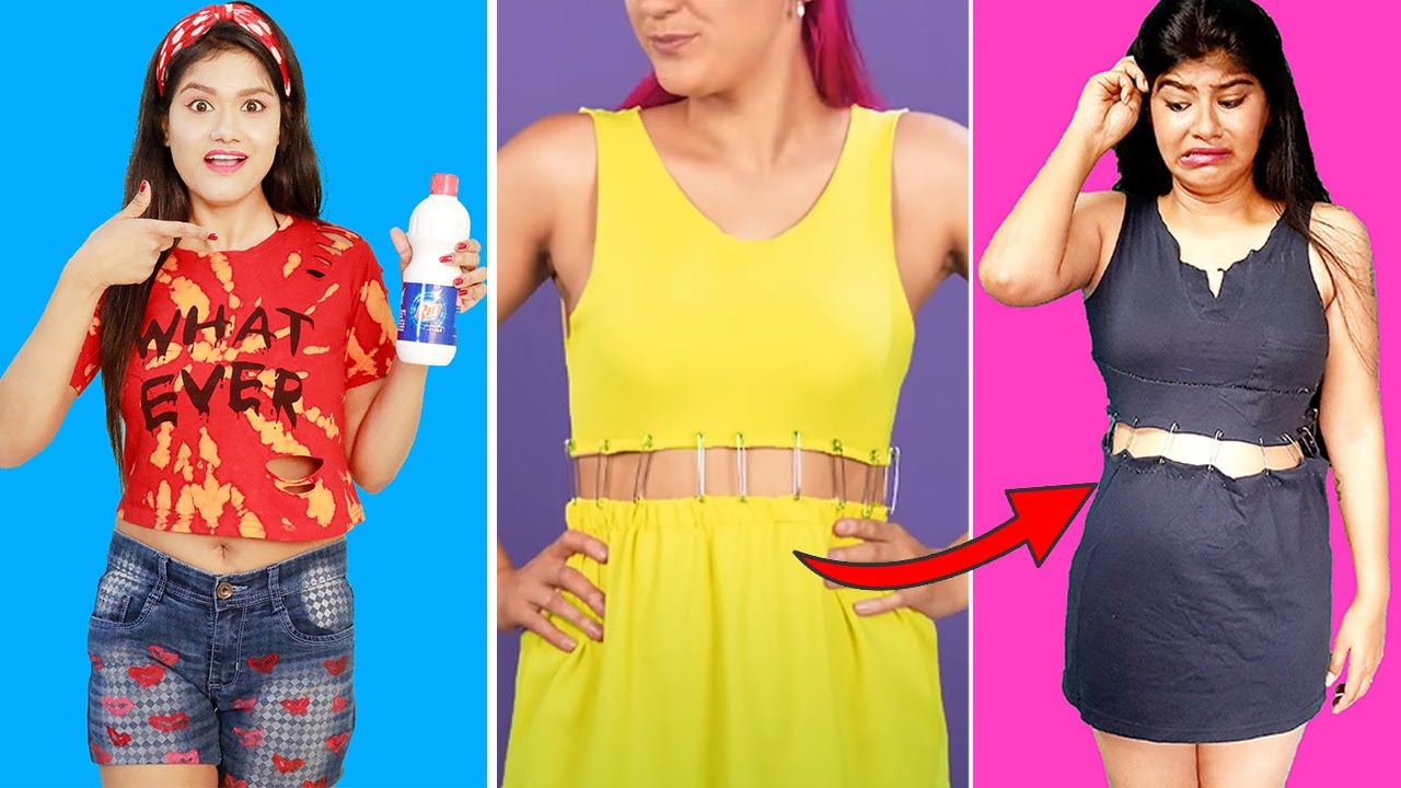 Testing Out VIRAL FASHION & CLOTHING HACKS - OMG! SHOCKING - YouTube