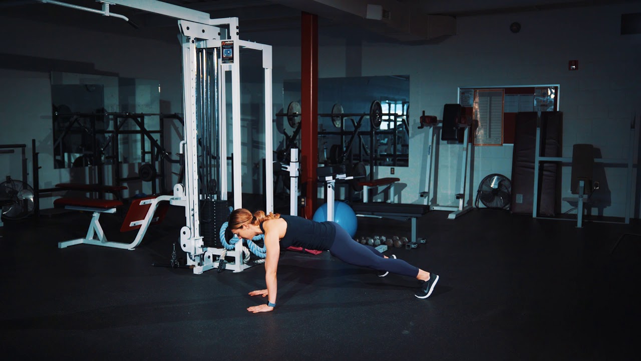 High Plank Step Outs - YouTube