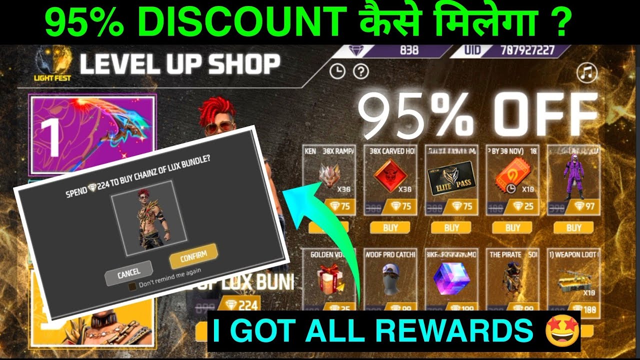 Diwali Level Up Shop Event | Level Up Shop Free Fire | Free Fire New Event | FF New Event - YouTube