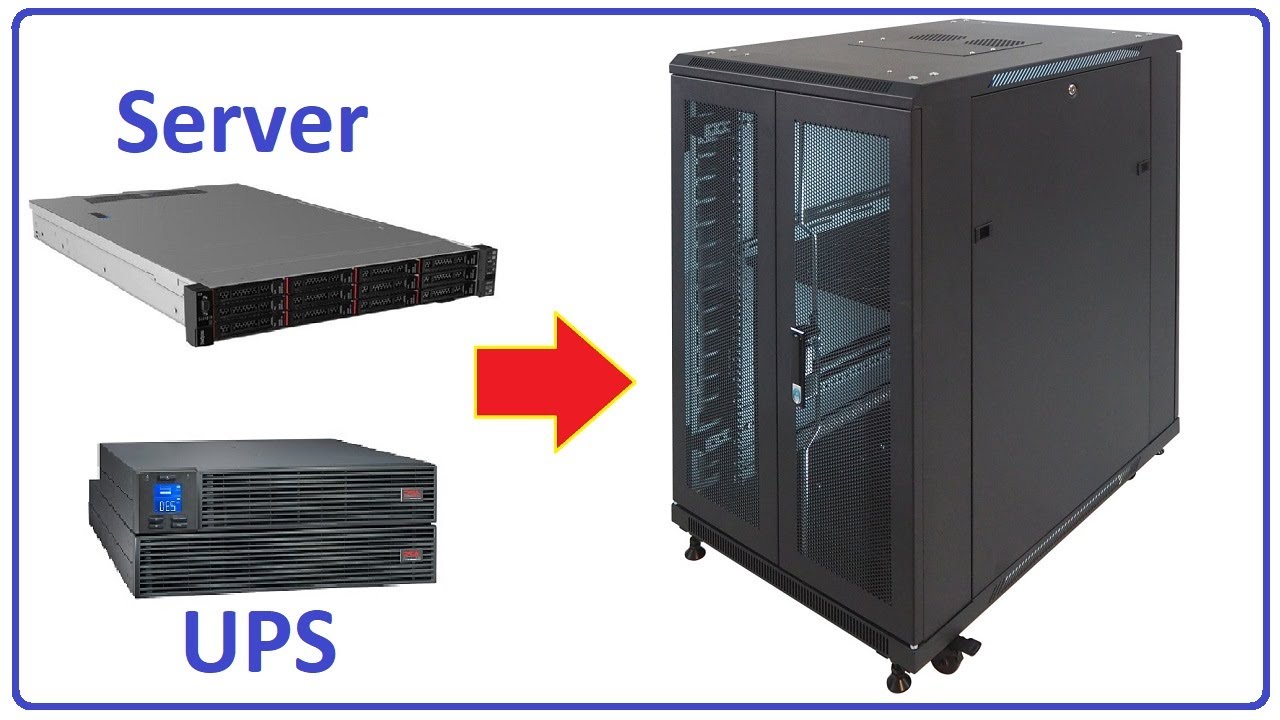 Install Server and APC UPS on Indorack | rack server - YouTube
