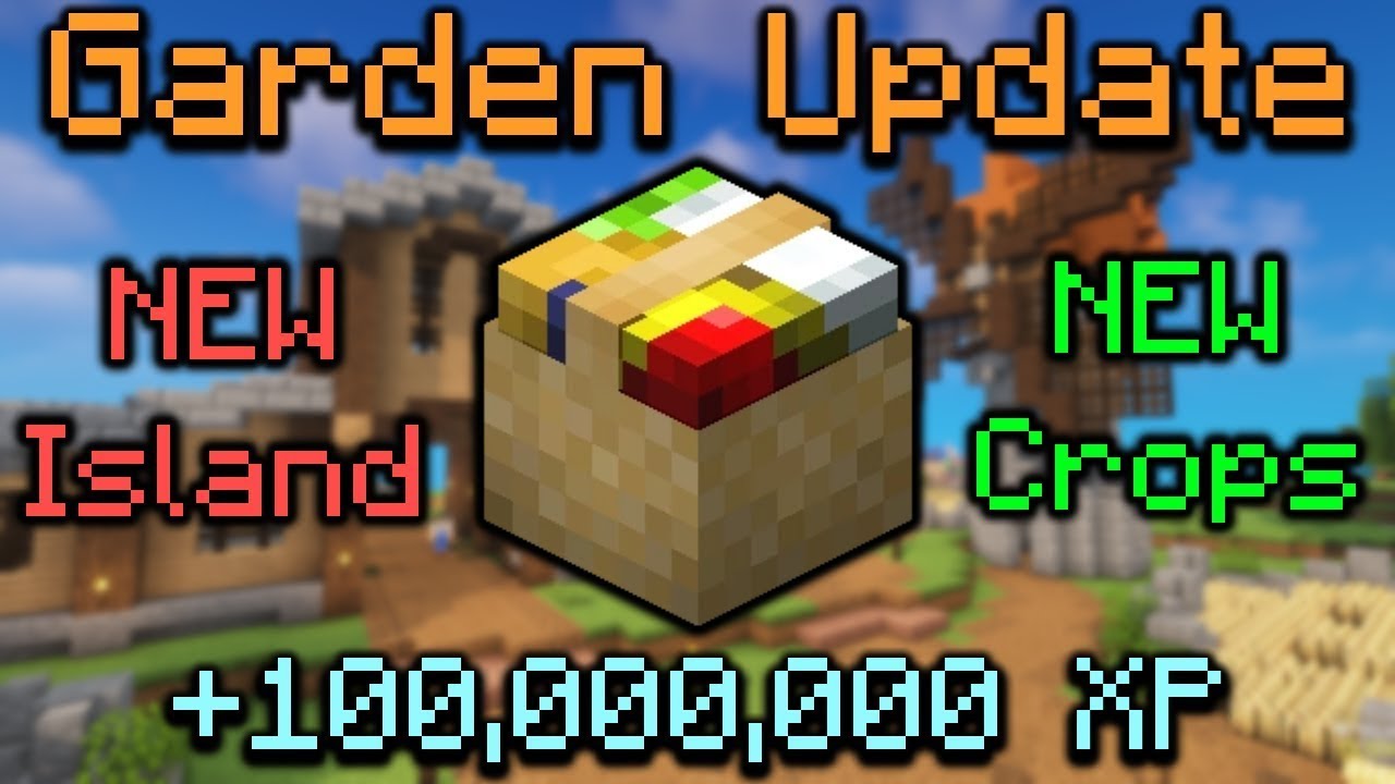 Making Farms Garden -Hypixel Skyblock - YouTube