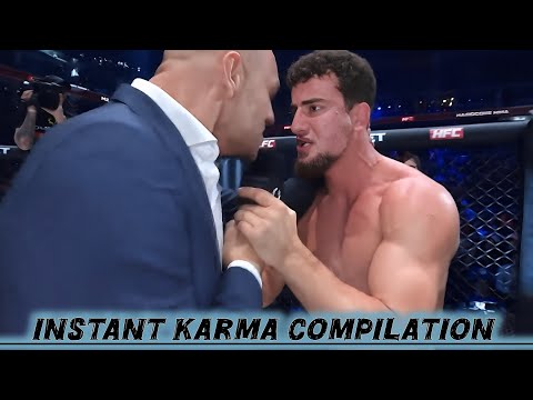 INSTANT KARMA in MMA Compilation 👊 Arrogant Fighters Get What They Deserve!