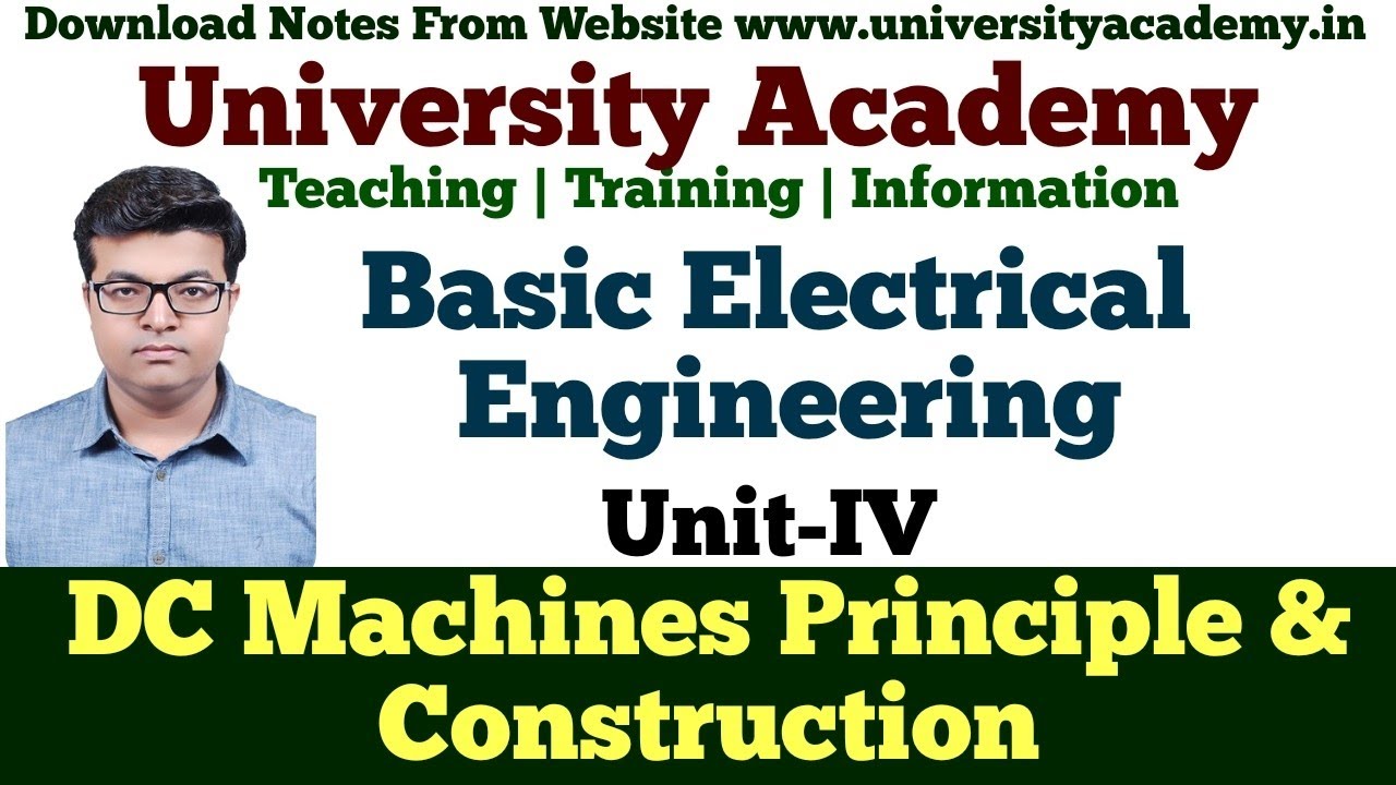 BEE57: DC machines ,Principle & Construction of DC machines,Types of DC ...
