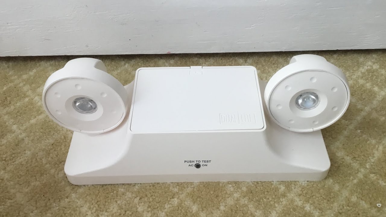 The FIRST close up look at the new Dual-Lite EZ-2-L LED Emergency Light ...