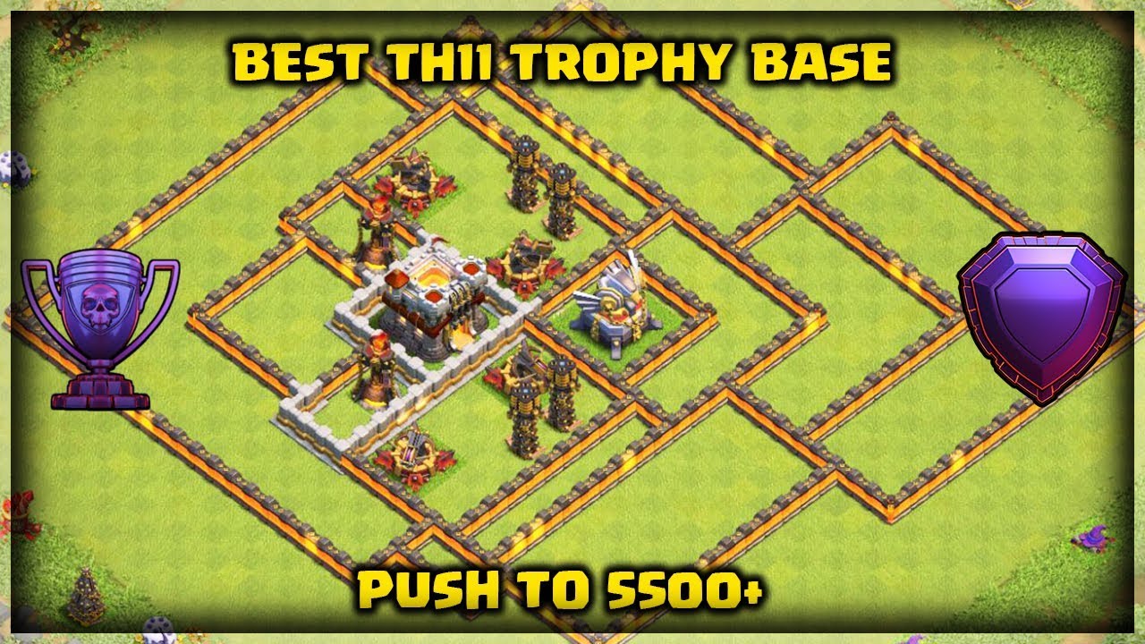 Best Th11 Trophy Base | Push to 5500+ | Clash of Clans - YouTube