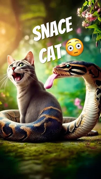 cat python snake #snake #cat #shorts #cute - YouTube
