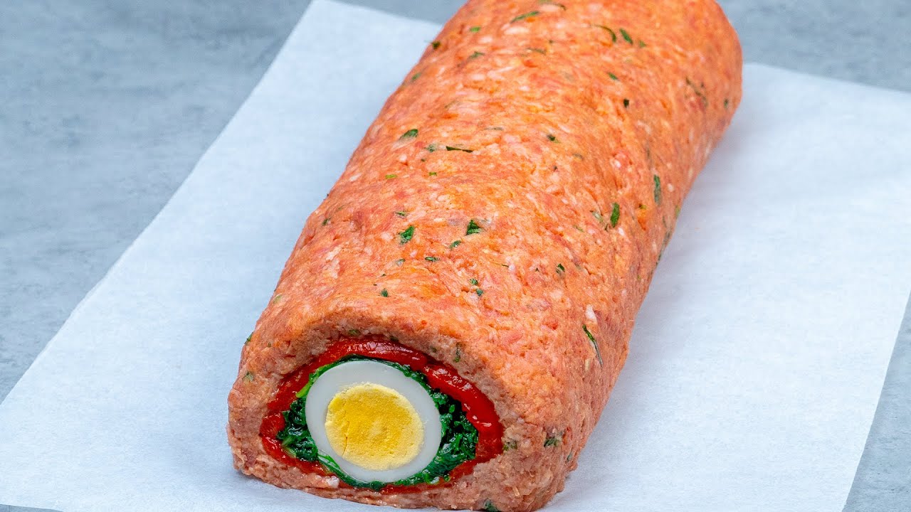 This minced meat roll will win you over from the first bite! - YouTube