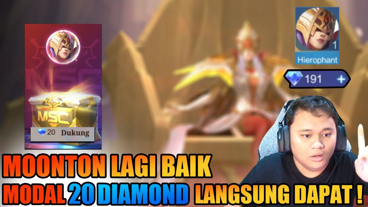 20 DIAMOND bisa dapat SKIN MSC!? Tumben BAIK! PANIK KAH MOONTOD MANIS ...