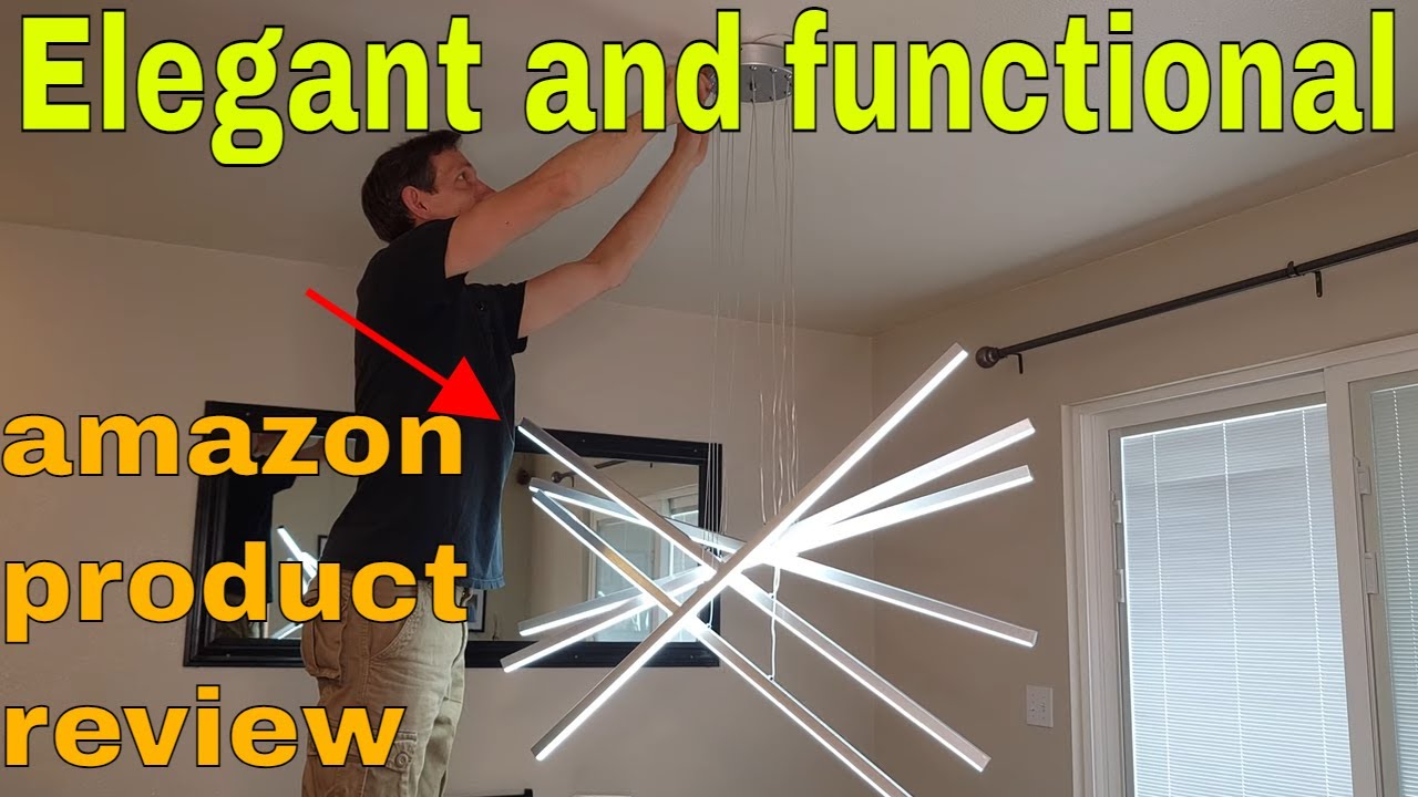 Elegant Modern Chandelier Unboxing assembly and installation | How to ...