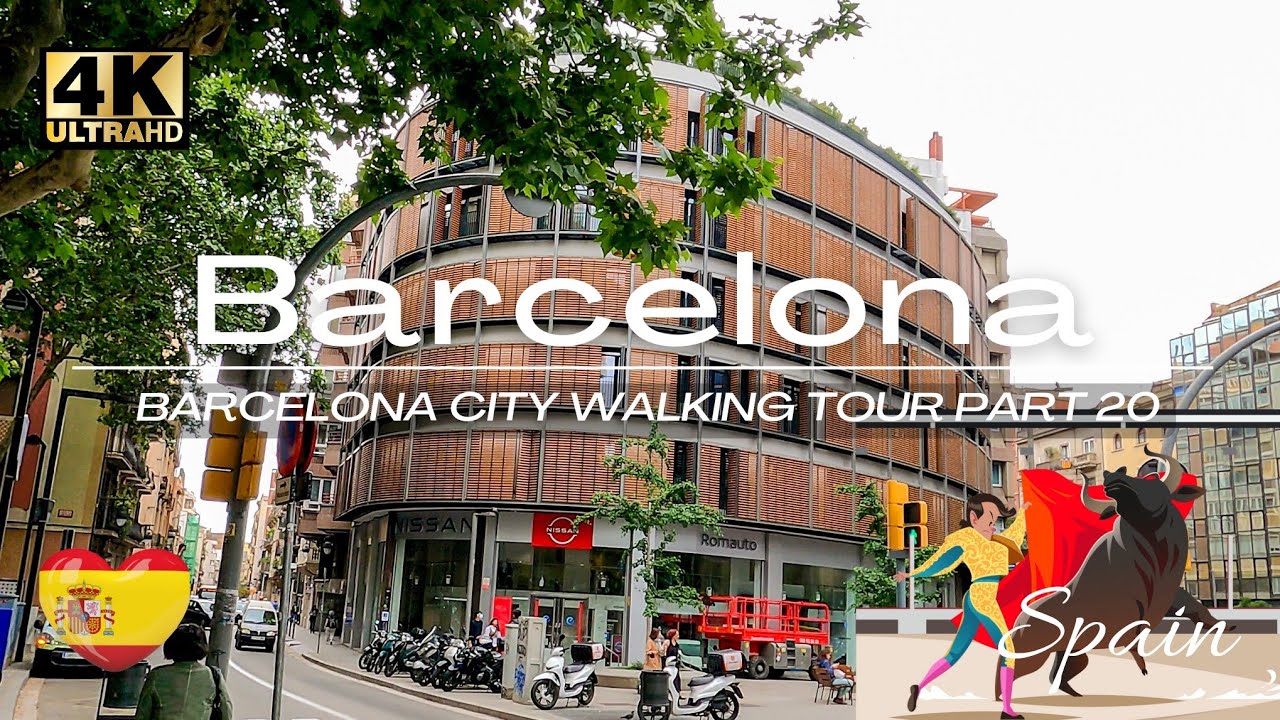 🇪🇸 Walking in Barcelona, Barcelona City Walking Tour, Part 20 Spain, 4k ...
