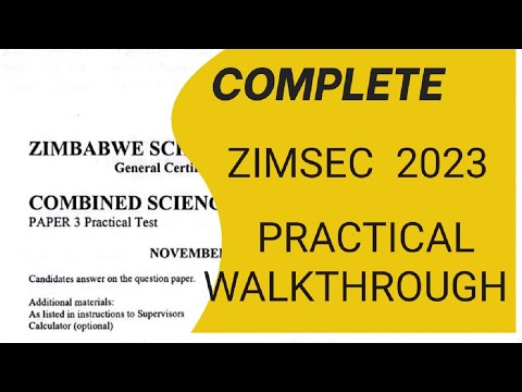 Combined Science November 2023 Zimsec Practical Examination - YouTube