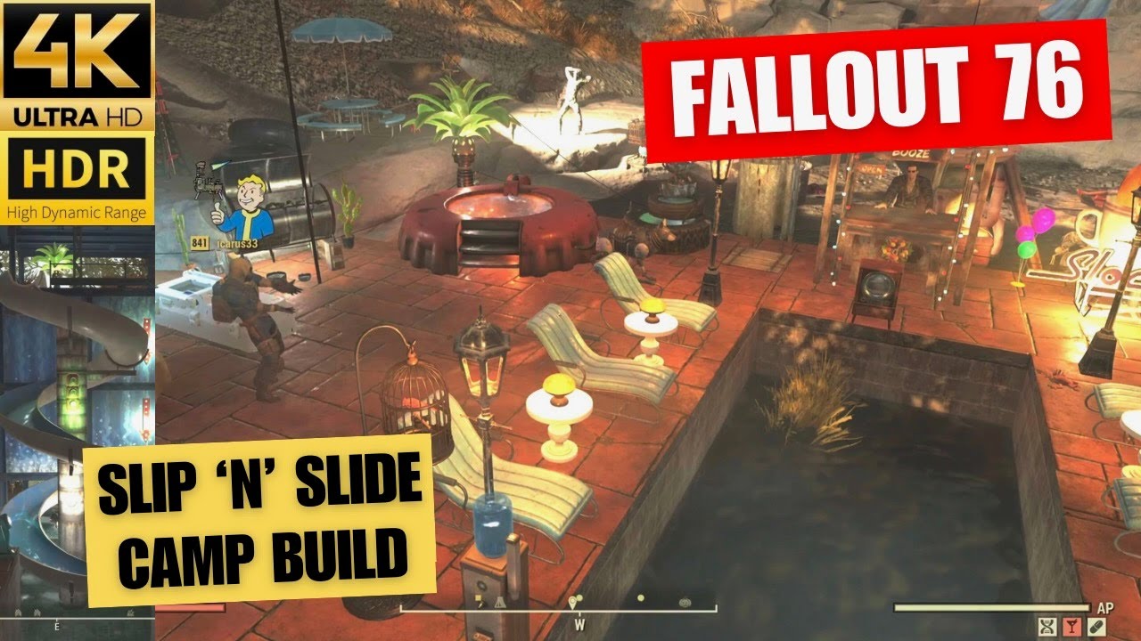 Slip 'n' Slide Camp - Fallout 76 - The Mire - YouTube