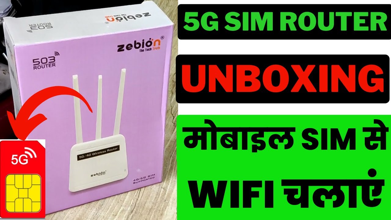 🔥 Best 5G SIM Router 2024 🔥 5g Router With Sim Card Slot 🔥Zebion 503 5G ...
