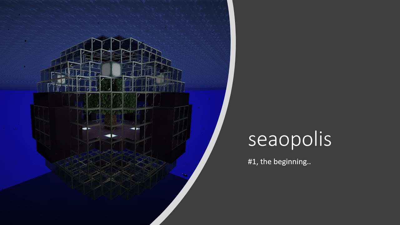 Gaming, Seaopolis a minecraft modpack. #1 the beginning.. - YouTube
