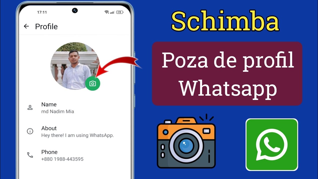 Cum să schimbi poza de profil WhatsApp || Schimbați poza de profil ...