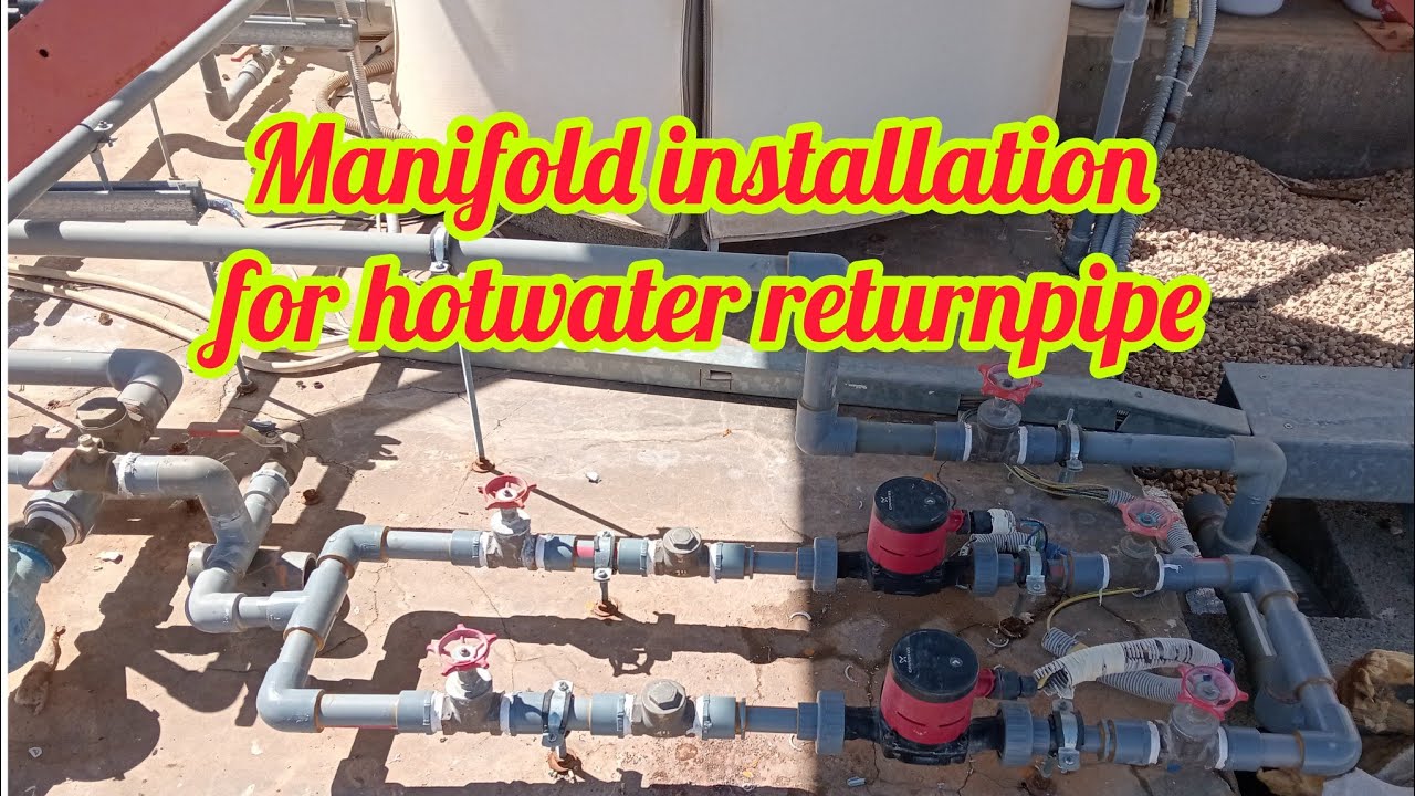 Manifold hotwater return pipe installation |Solidnorthmixvlog - YouTube