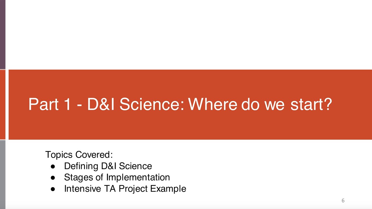 D&I Science: Where do we start? - YouTube