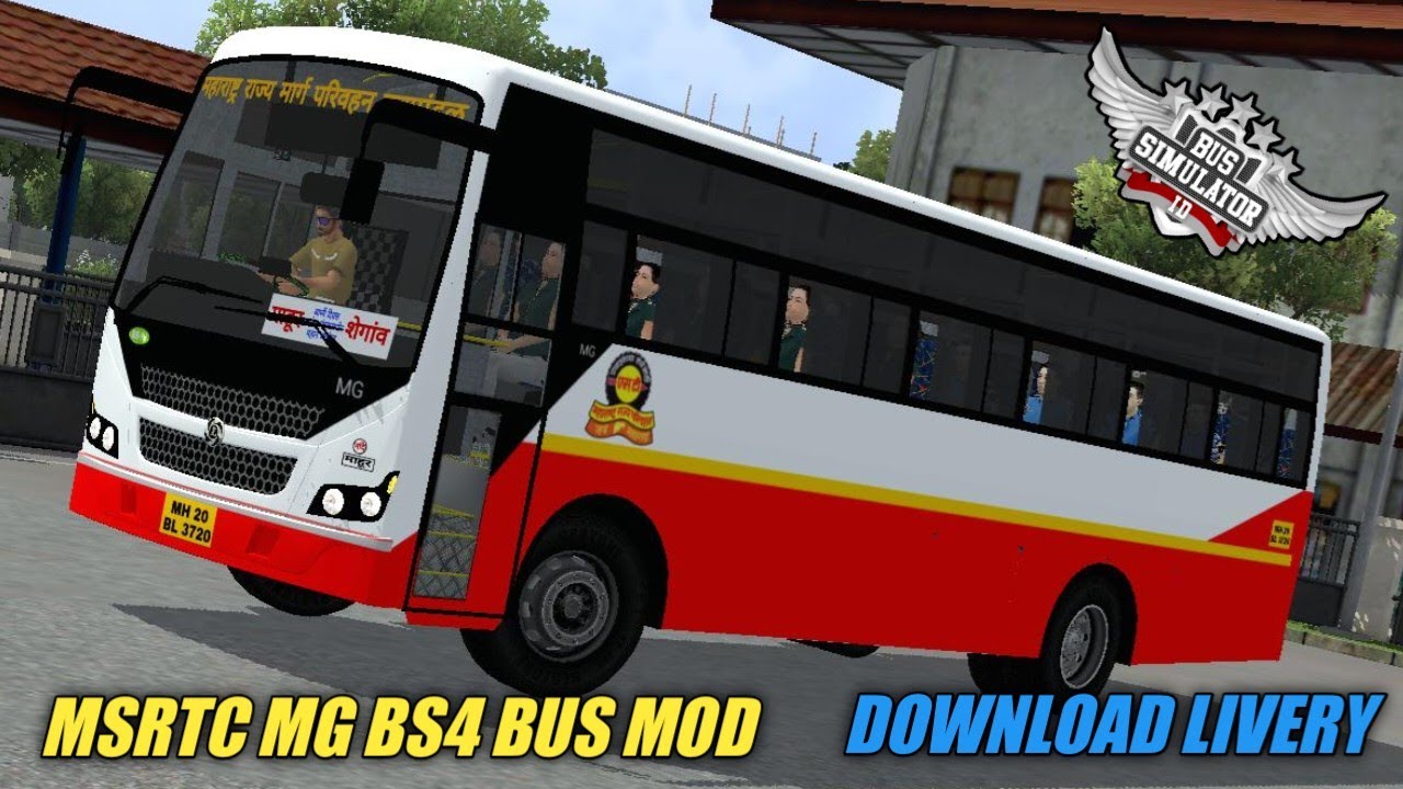 Msrtc Mg Bs4 Bus Mod || Download माहूर - शेगांव Bus Livery || Bus ...
