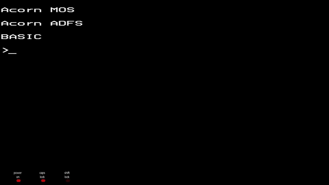 Acorn BBC Master Compact MOS 5.10 - YouTube