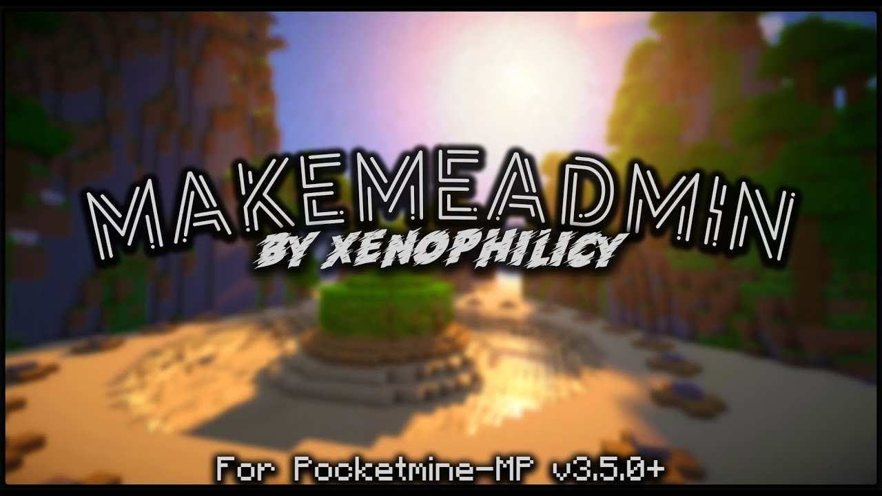 Pocketmine Plugin | 3.5.0+ | MakeMeAdmin - YouTube