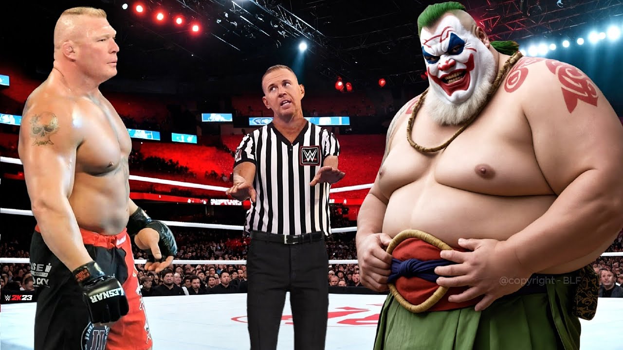 FULL SEGMENT - Brock Lesnar vs Evil Jester Sumo | Iron Man Match 2024 ...