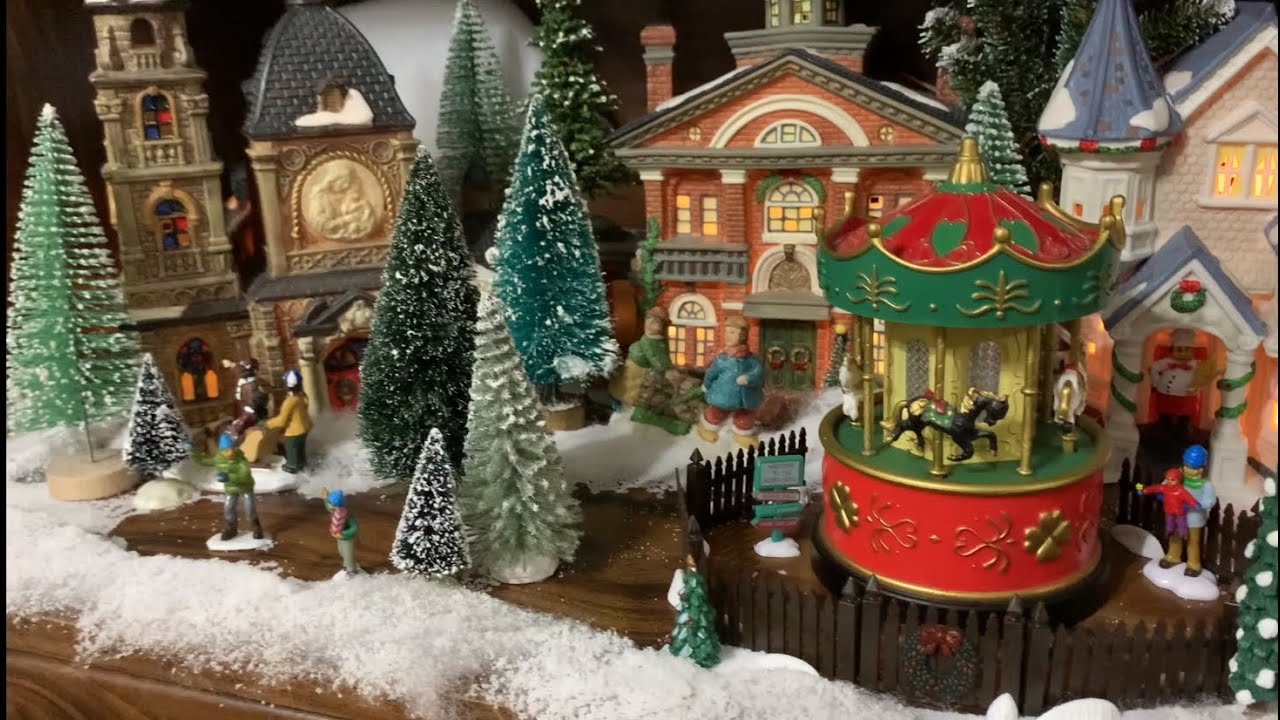 How to Set-up a Christmas Village Scene - YouTube