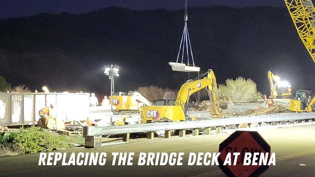 Replacing the Caliente Creek Bridge at Bena - YouTube