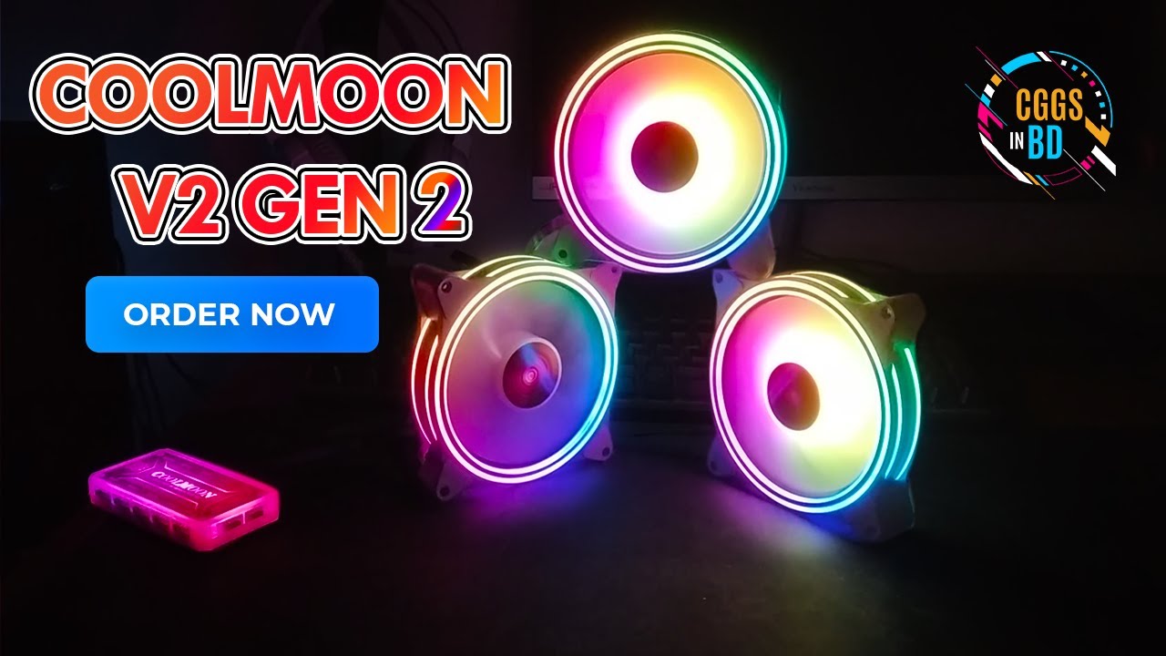 Coolmoon V2 Gen 2 Gorgeous RGB Fan At Low Price - YouTube